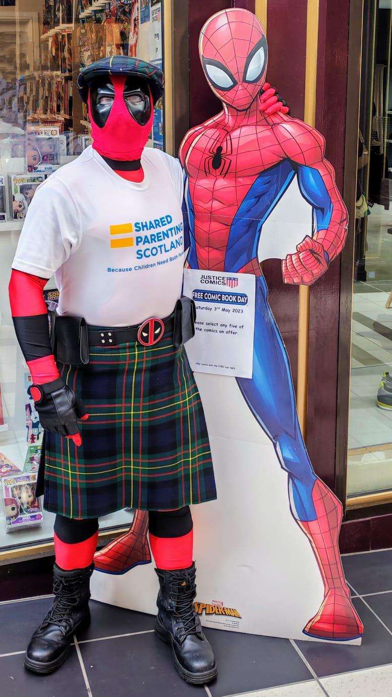 Deadpool Joins the Shared Parenting Cause! - Shared Parenting Scotland